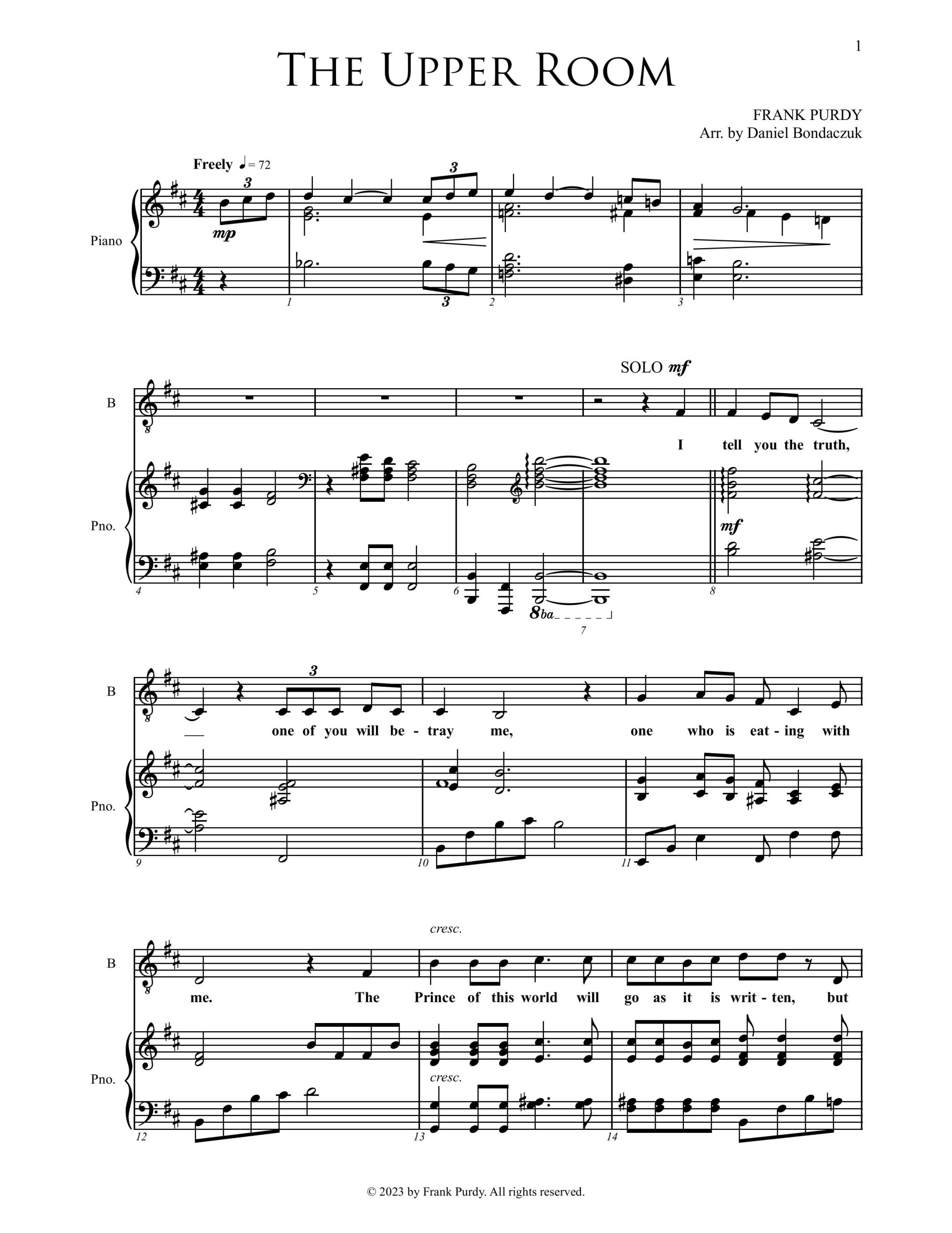 The Upper Room – Frank Purdy Music